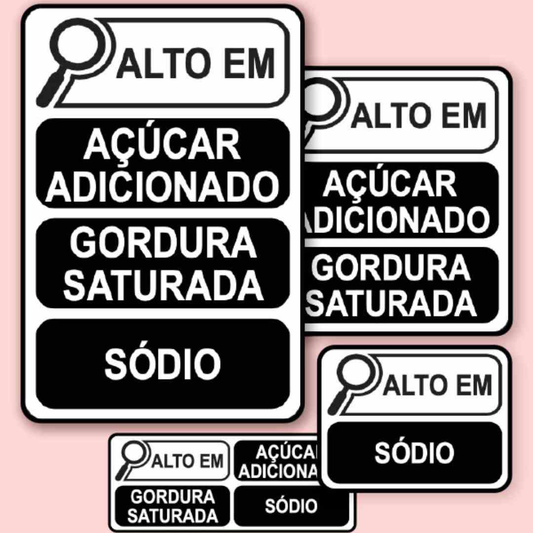 O que significa a lupa de alto teor no rótulo dos alimentos?